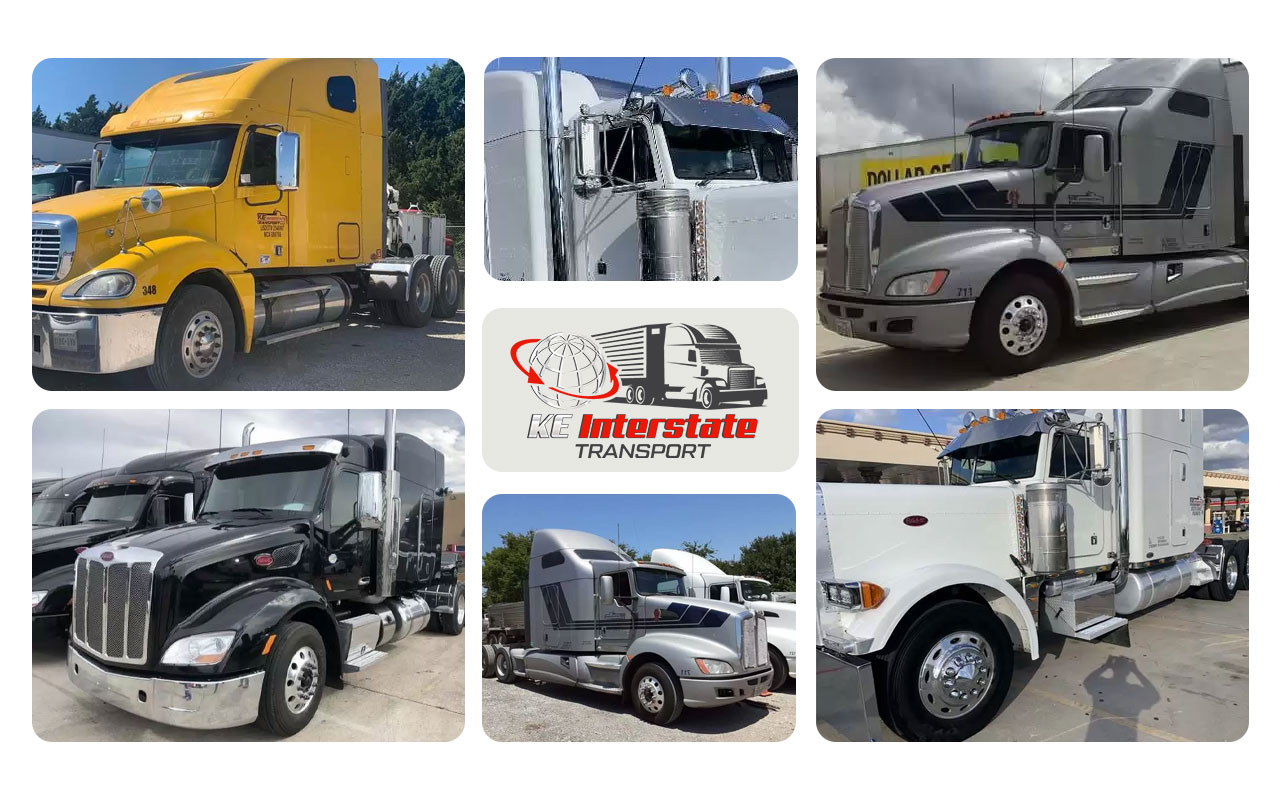 Take a look at our fleet of trucks for your cargo transportation needs!